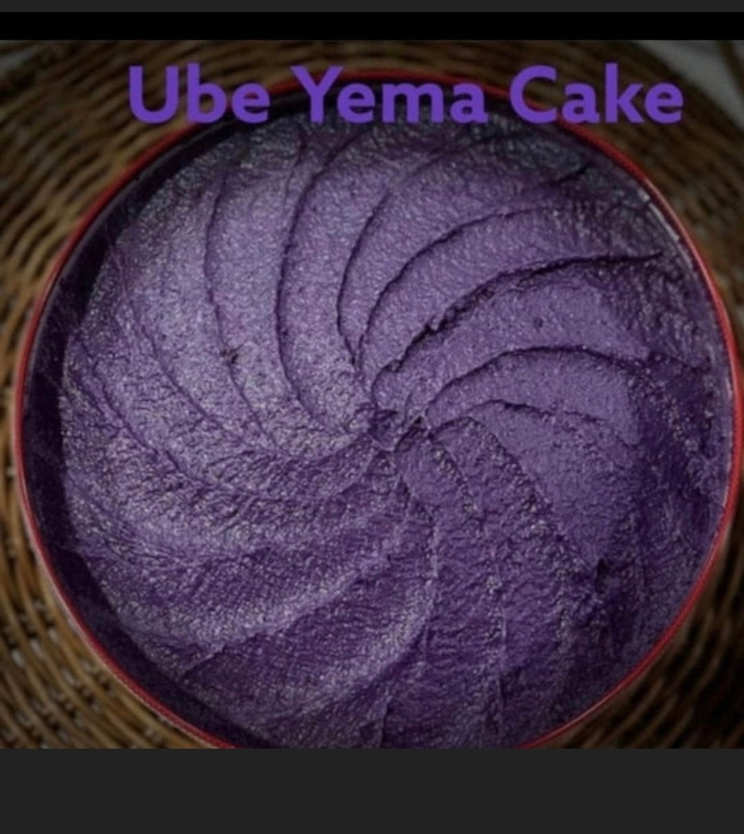 Ube Yema Cake in Travelling Can• Holiday Cakes • Ships Fast • Gift ...