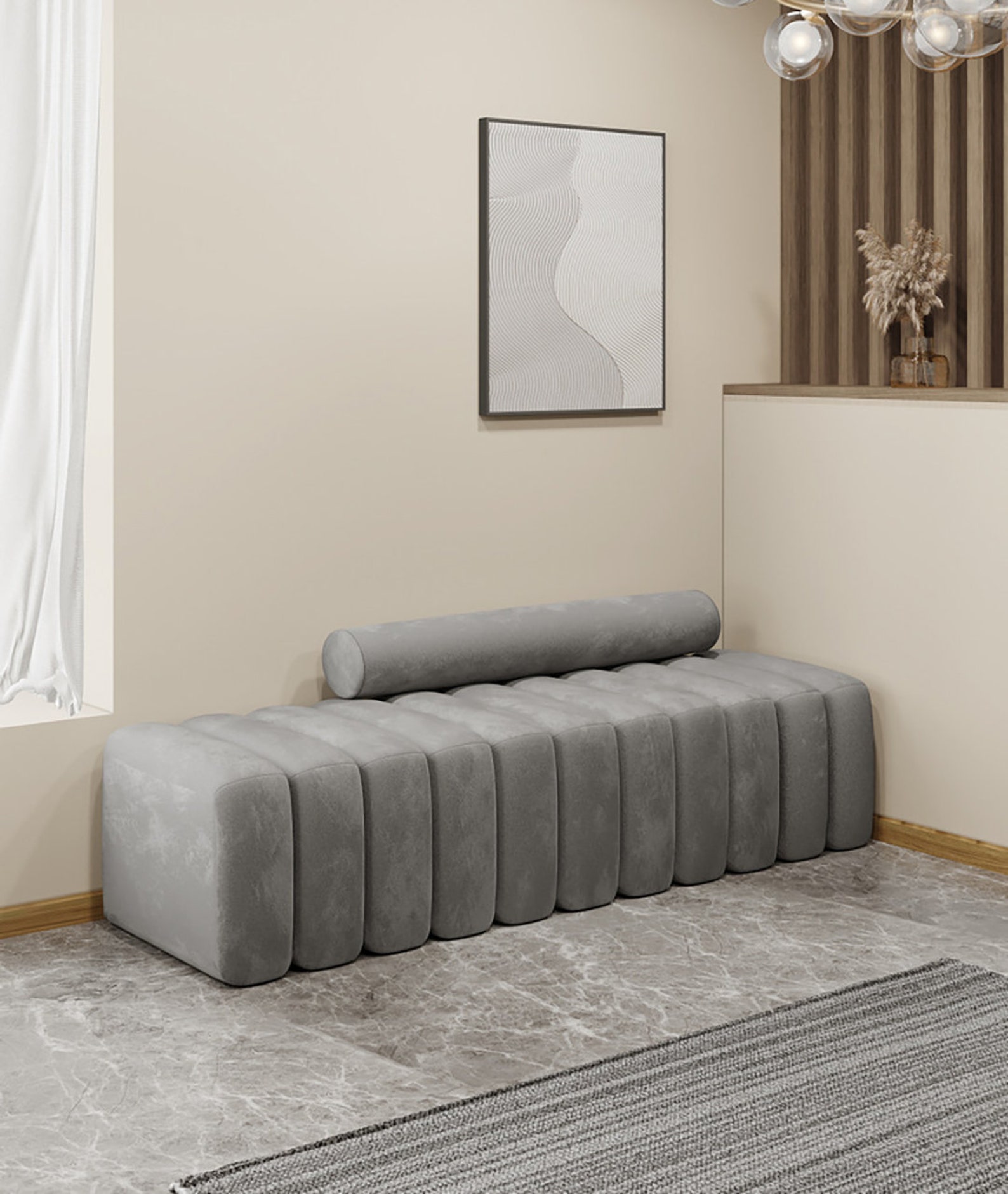 Loaf Bread Toast Sofa Minimal Modular Pleated Couch - Etsy