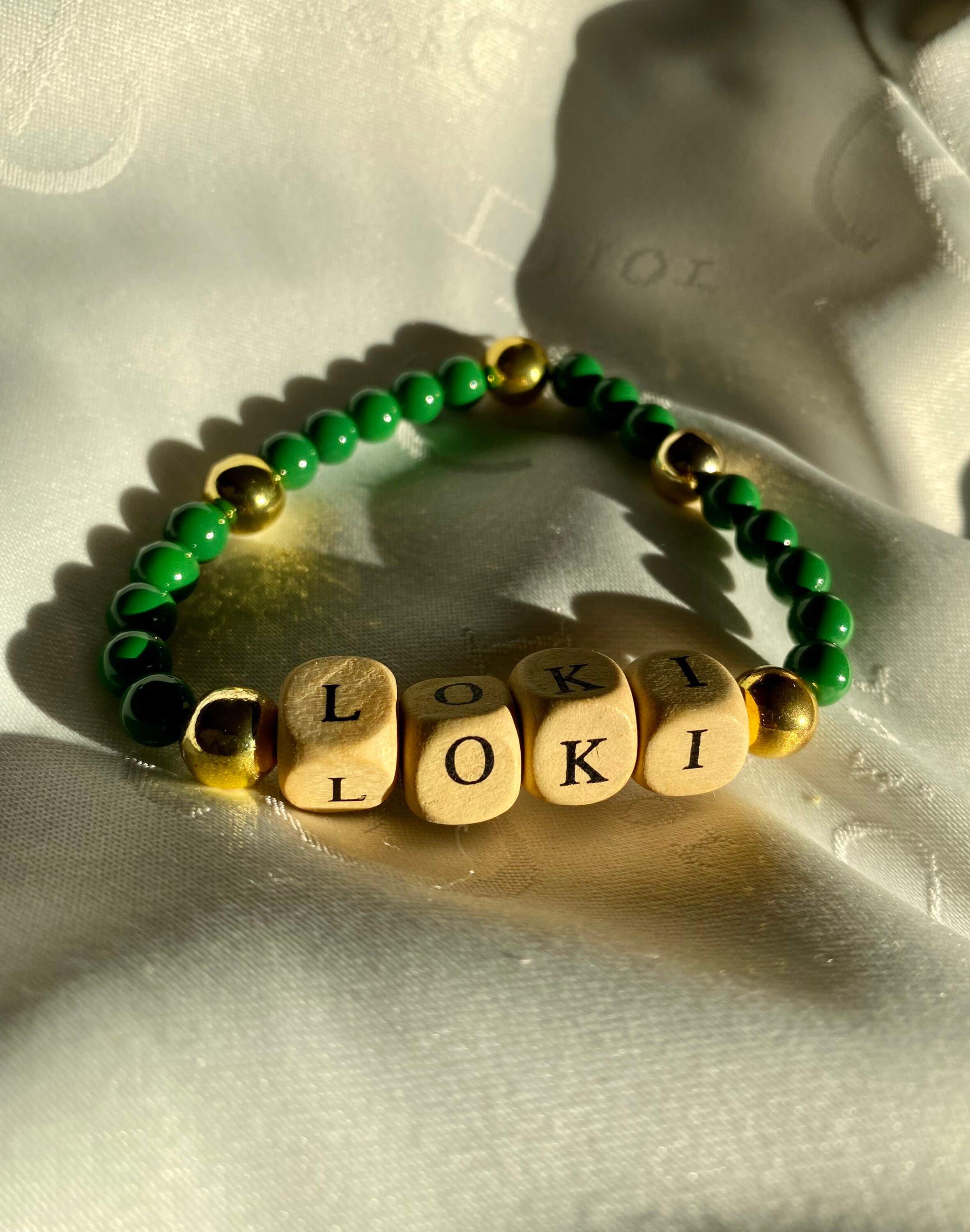 Loki tv show inspired beaded bracelet | Etsy