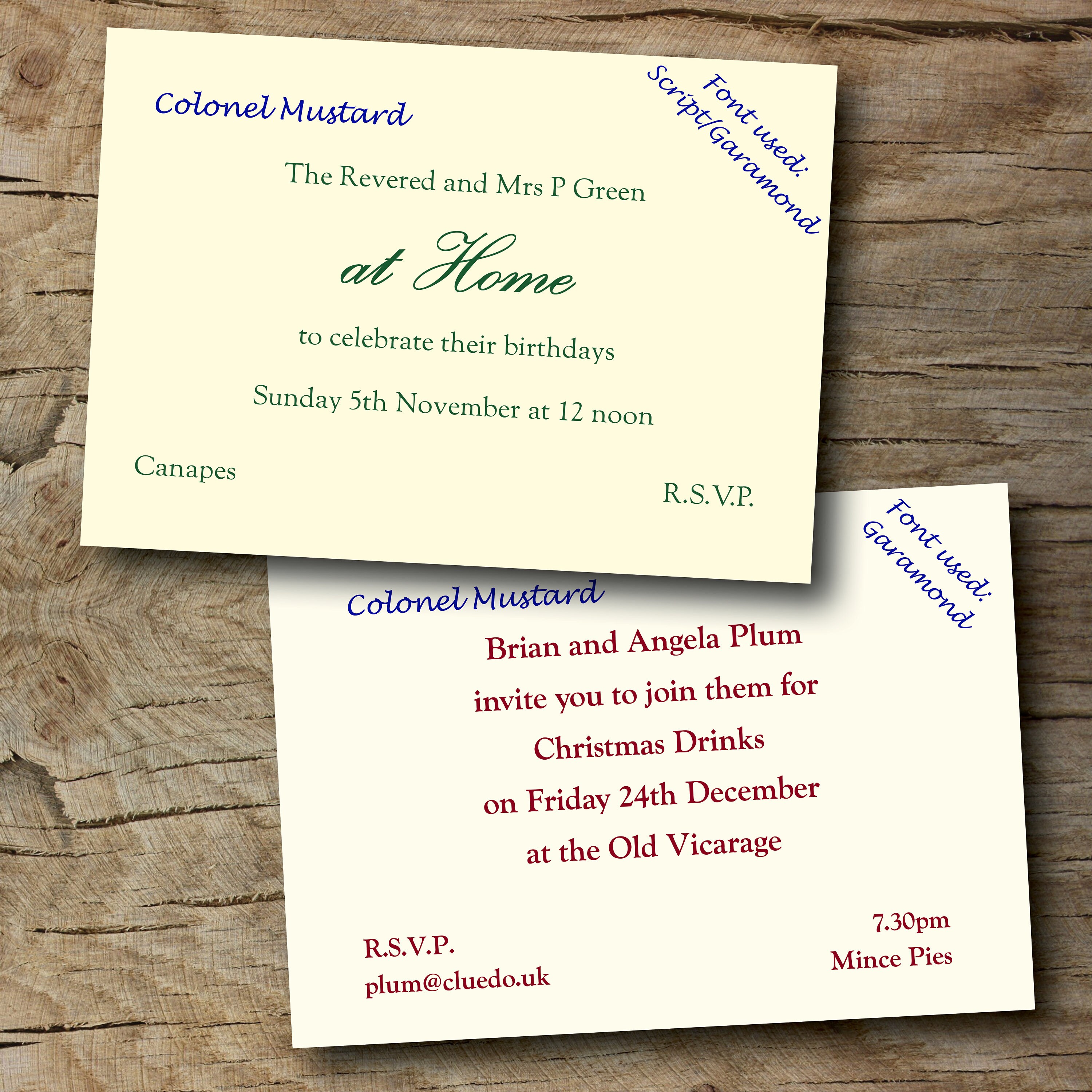 Invitations / at Home Cards, 50 Cards With Matching Envelopes ...