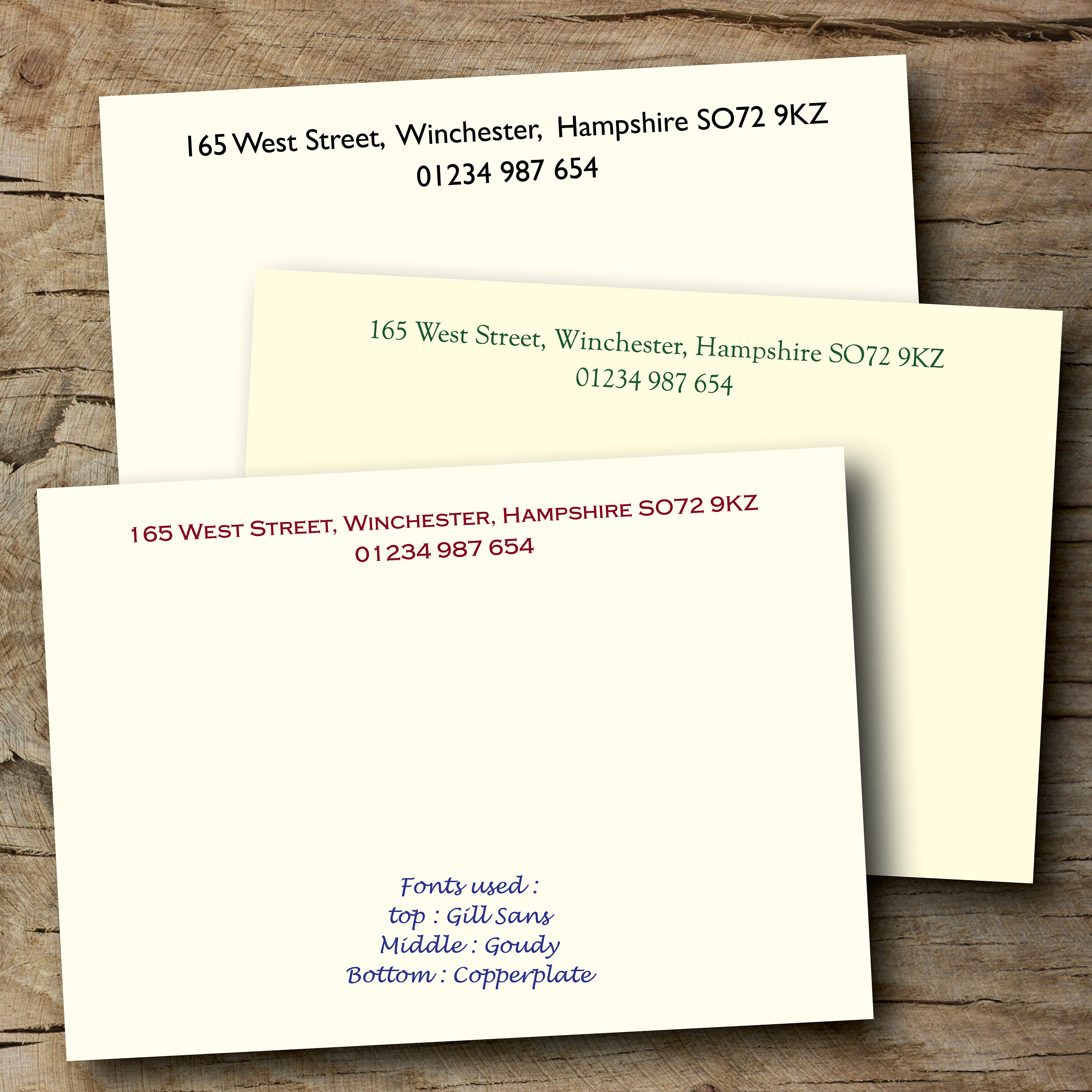 50 Personalised Correspondence Cards /note Cards With Matching ...