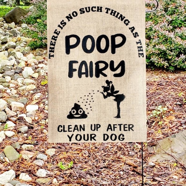 No Poop Fairy Sign - Etsy
