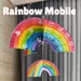 Rainbow Mobile Printable, Rainbow Mobile Craft, Kids Coloring, Mobile ...