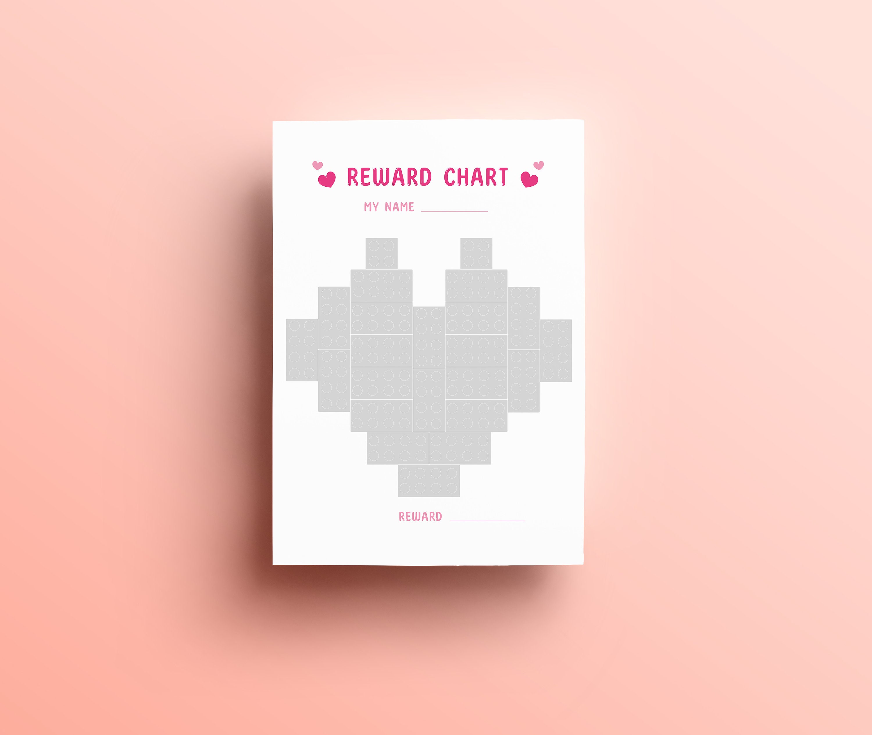 Brick Themed Reward Chart Printable Reward Chart Reusable - Etsy