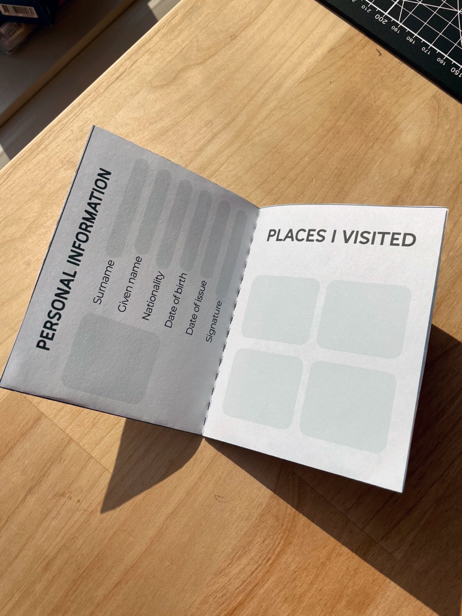 Passport Play, Printable Passport for Kids for Pretend Play Travel and ...