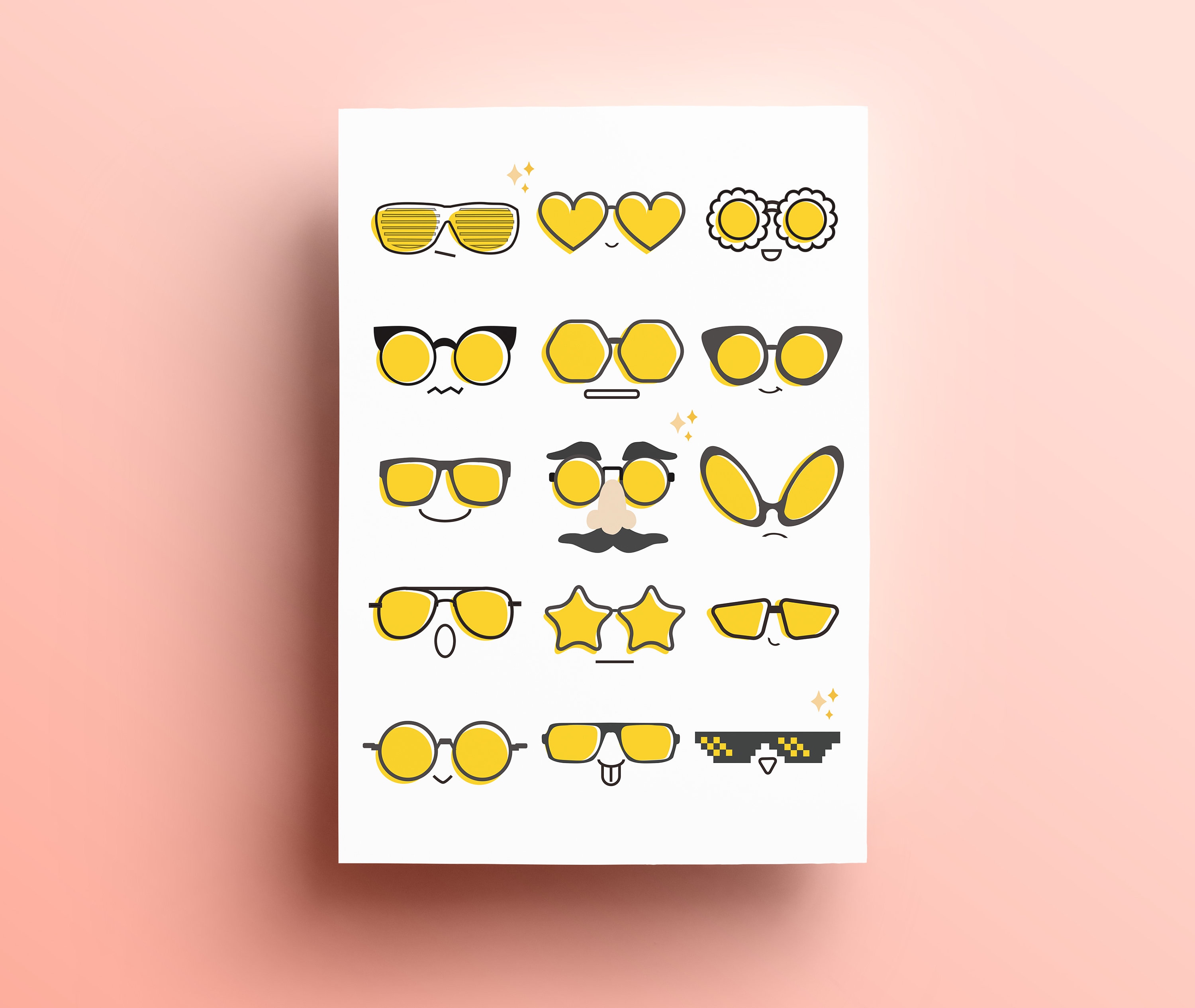 Glasses Themed Reward Chart, Printable Reward Chart, Kids Prize Chart ...