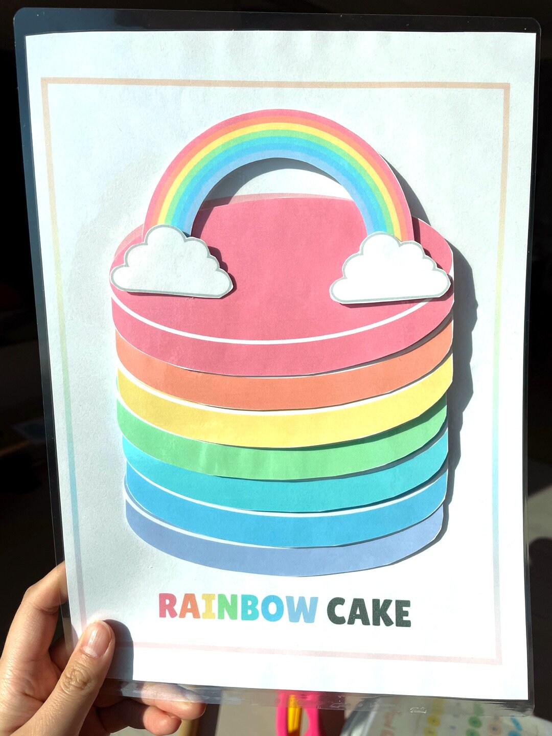 Rainbow Cake Color Match Worksheet, Color Matching, Busy Binder ...