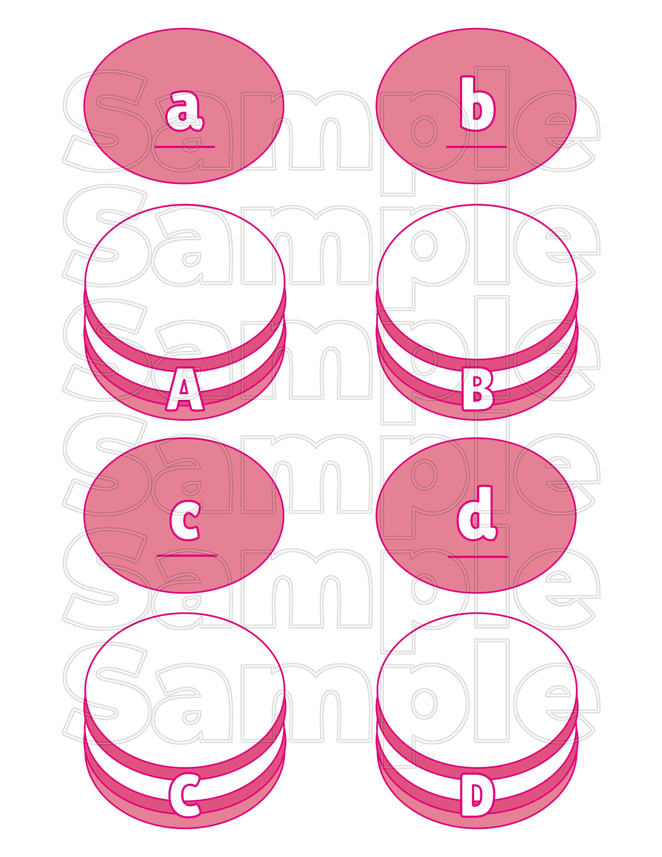 Macaron Alphabet Match, Uppercase and Lowercase Letters, Alphabet ...