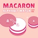 Easy Macaron Alphabet Match Uppercase and Lowercase Letters - Etsy