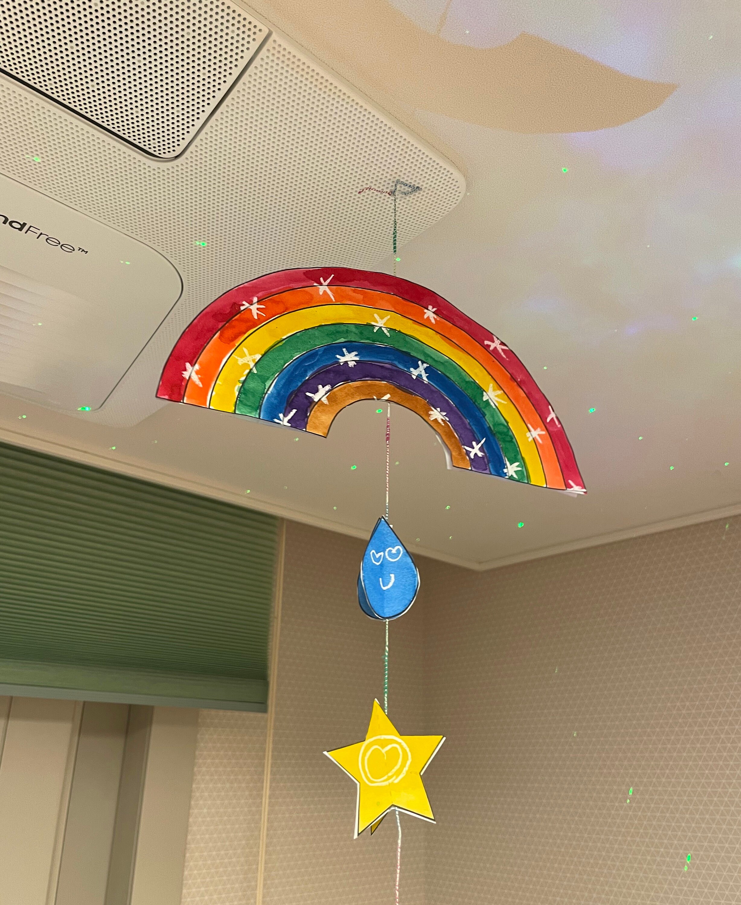 Rainbow Mobile Printable, Rainbow Mobile Craft, Kids Coloring, Mobile ...