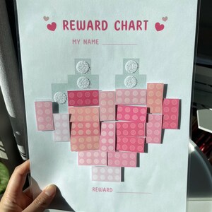 Brick Themed Reward Chart, Printable Reward Chart, Reusable Reward ...