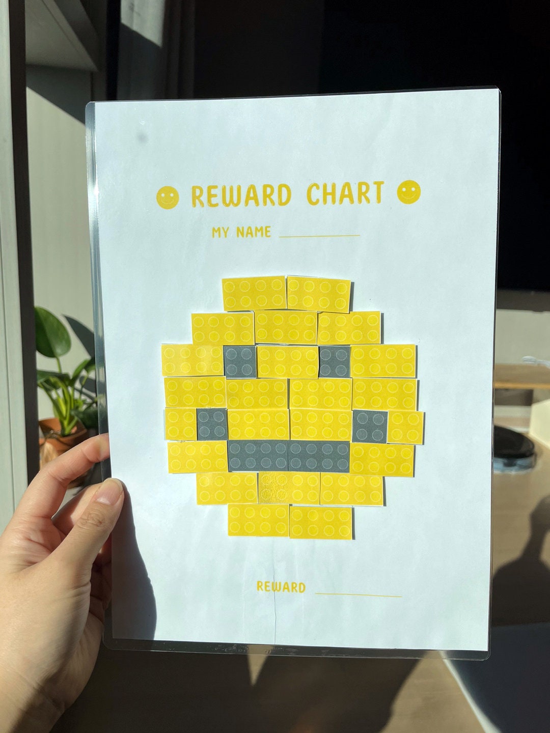 Brick Themed Reward Chart, Printable Reward Chart, Reusable Reward ...