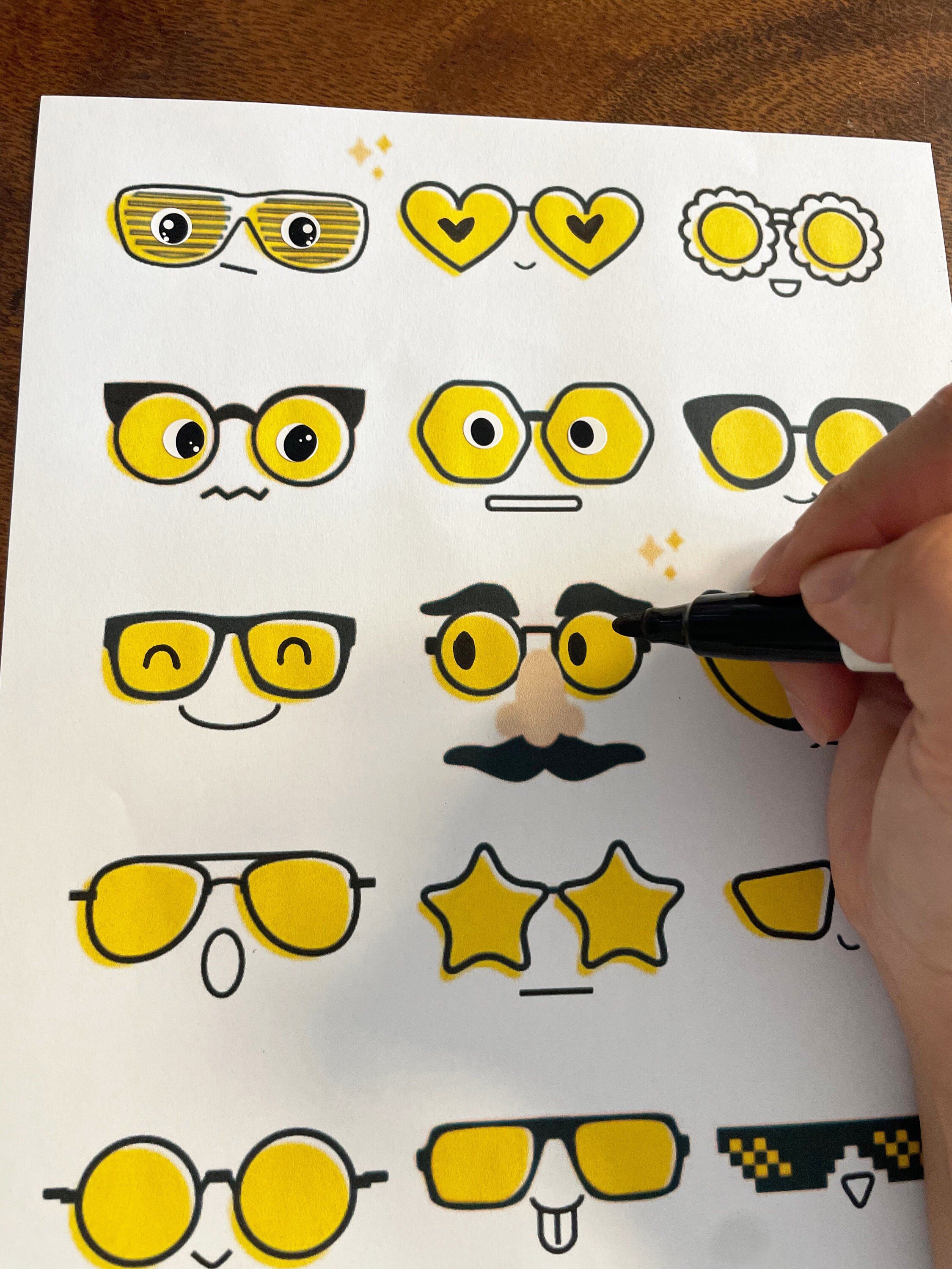 Glasses Themed Reward Chart, Printable Reward Chart, Kids Prize Chart ...
