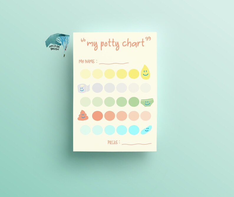 Printable Potty Training Chart, Reward Sticker, Kids Prize Chart ...