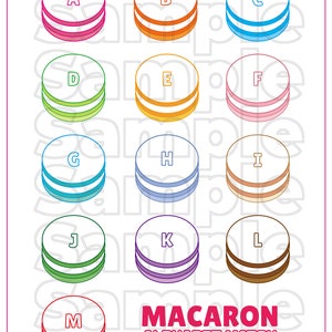 Easy Macaron Alphabet Match, Uppercase and Lowercase Letters, Alphabet ...