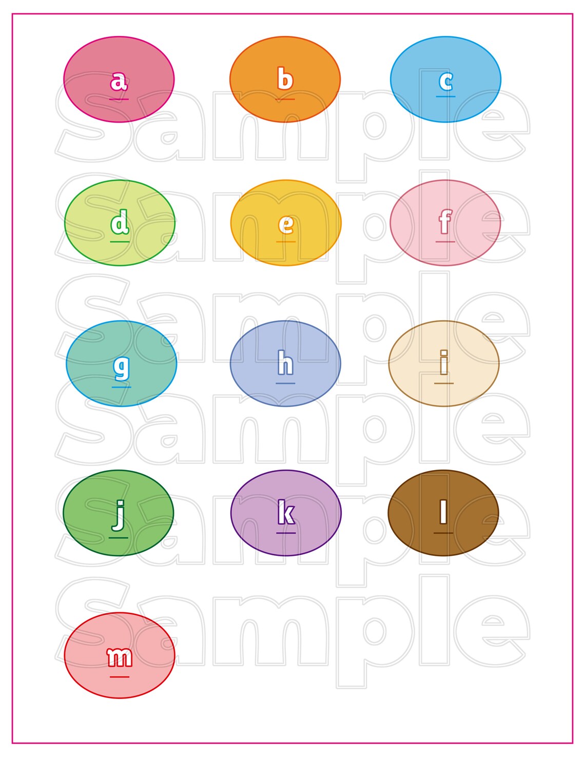 Easy Macaron Alphabet Match Uppercase and Lowercase Letters - Etsy