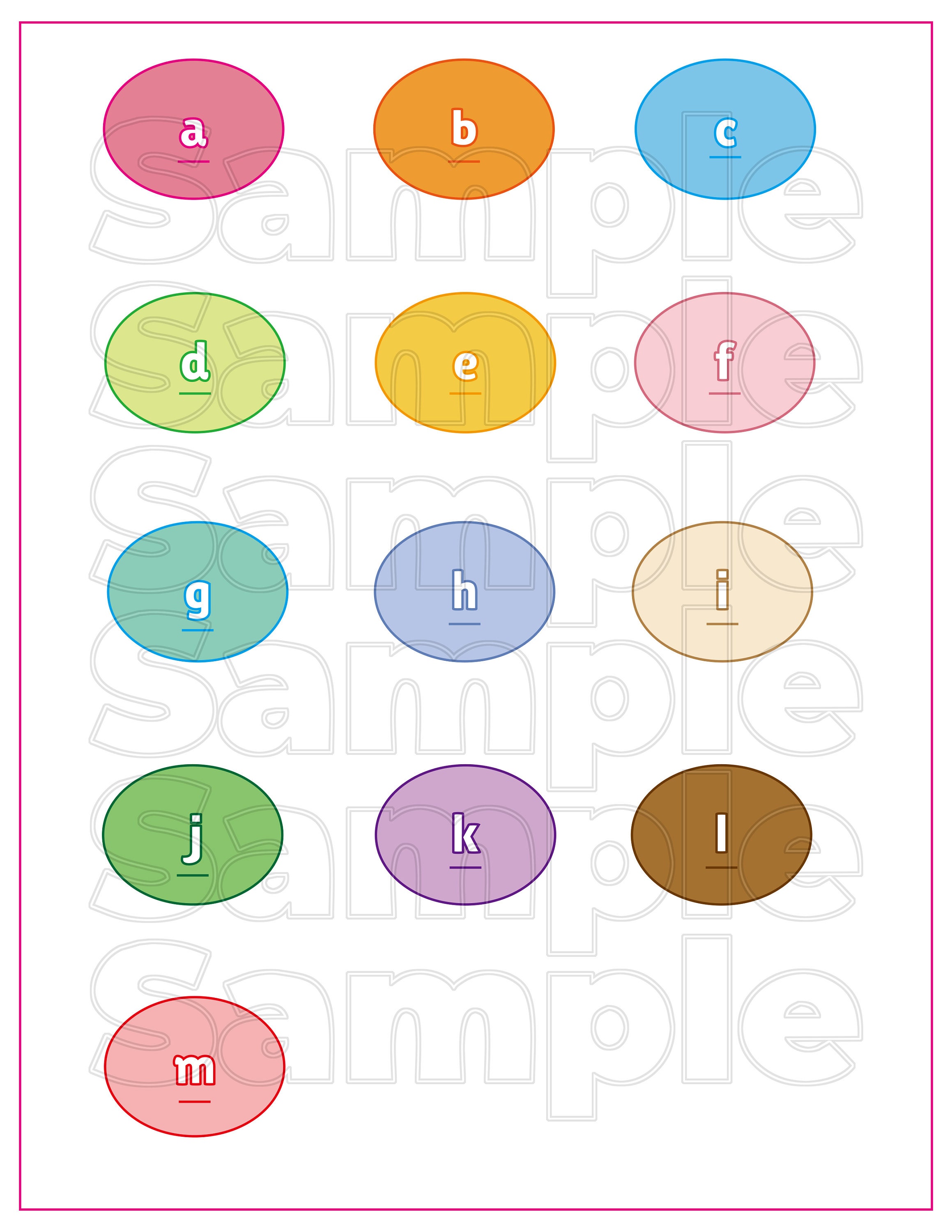 Easy Macaron Alphabet Match Uppercase and Lowercase Letters - Etsy