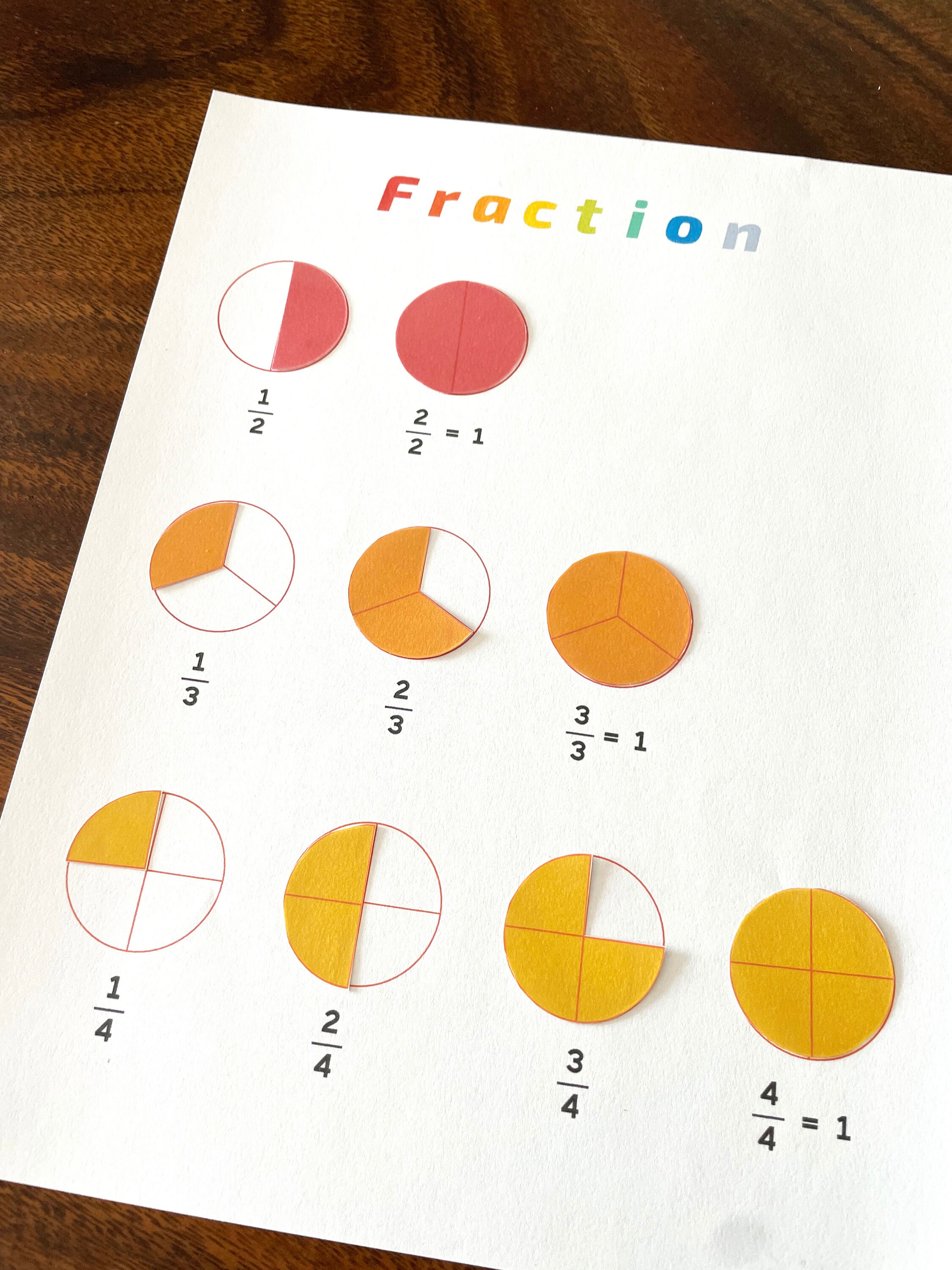 Fraction Match, Fraction Find, Fraction Matching, Division Lesson ...
