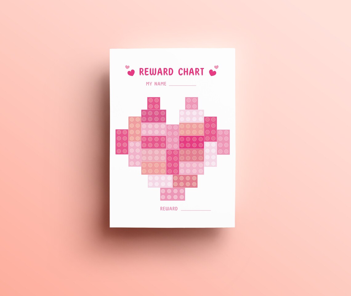 Brick Themed Reward Chart Printable Reward Chart Reusable - Etsy