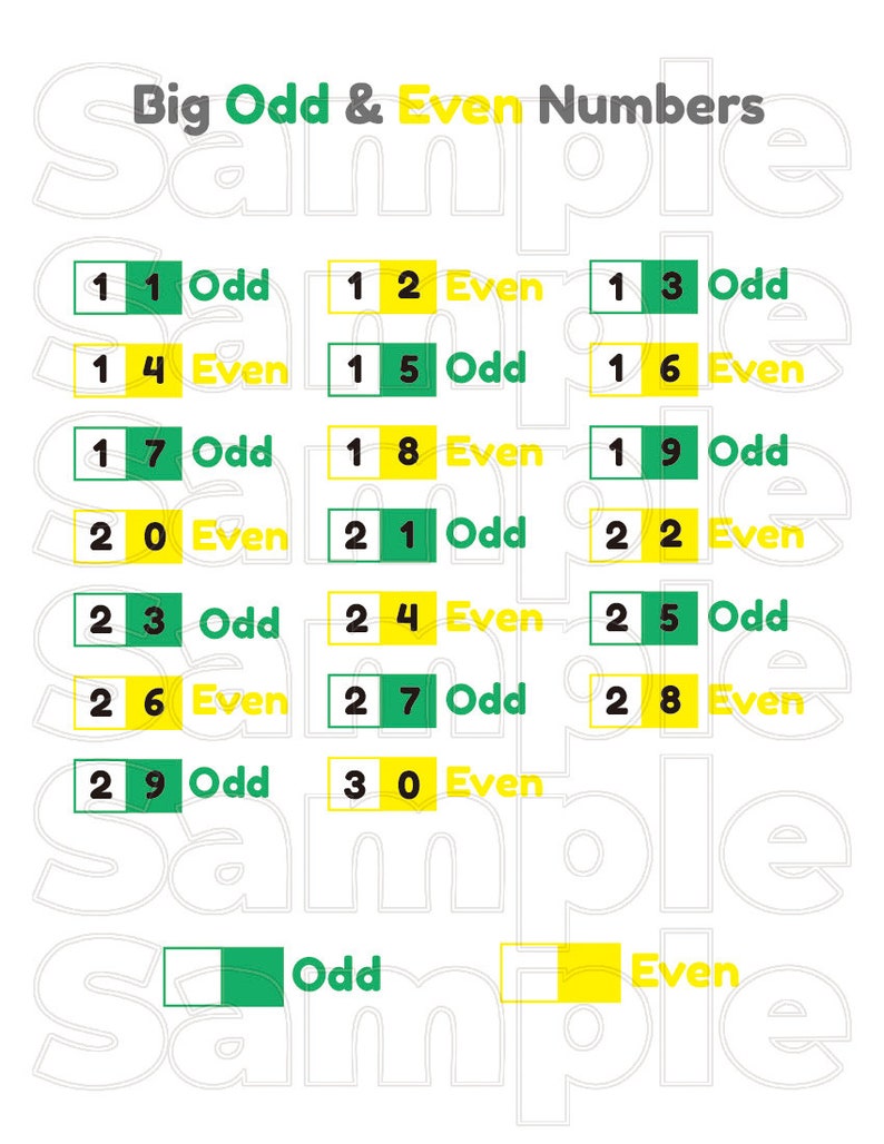 Odd and Even Numbers, Math Matching, Learning Binder, Montessori Math ...