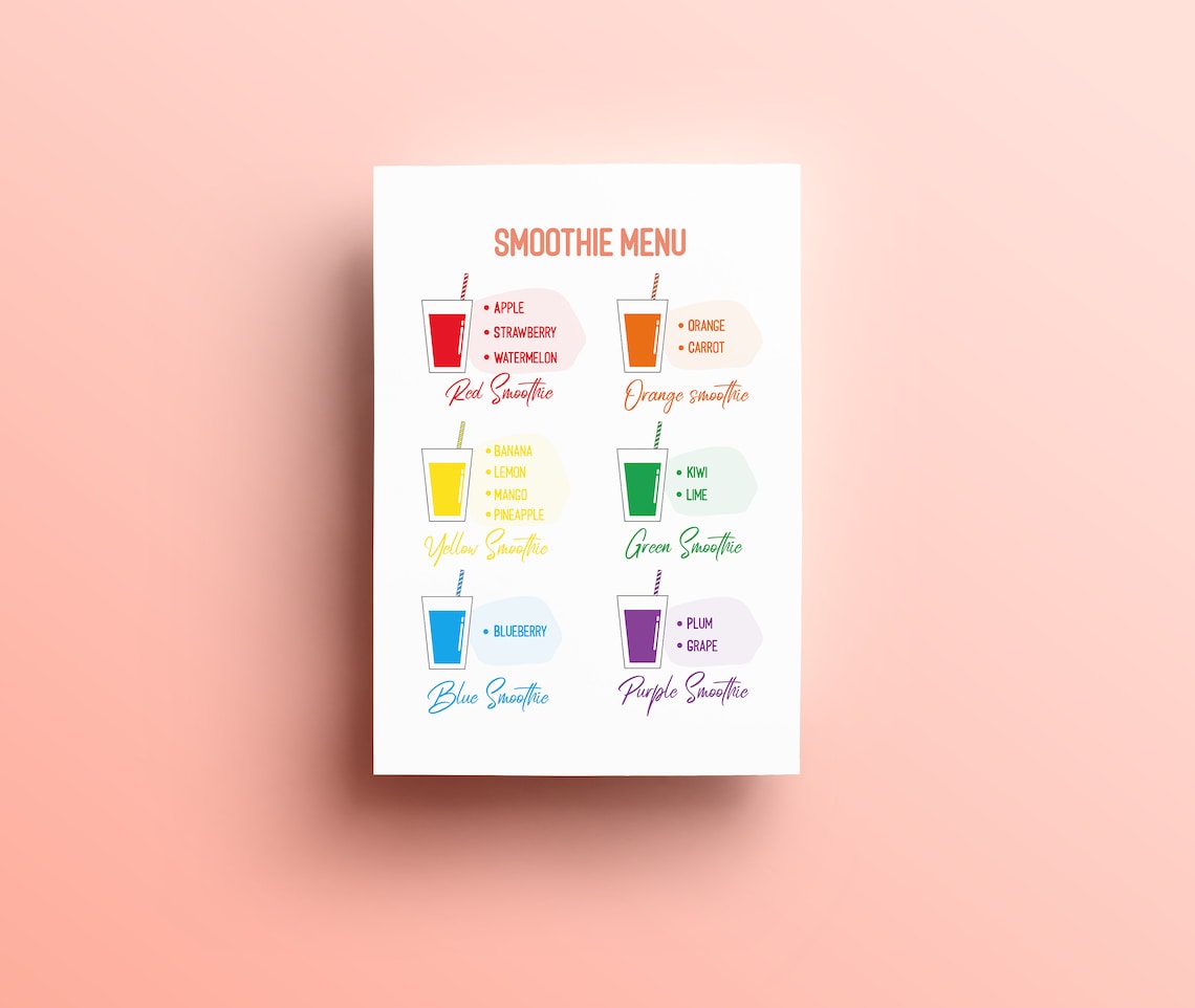 Make Smoothie, Smoothie Shop, Pretend Play, Dramatic Play, Color ...