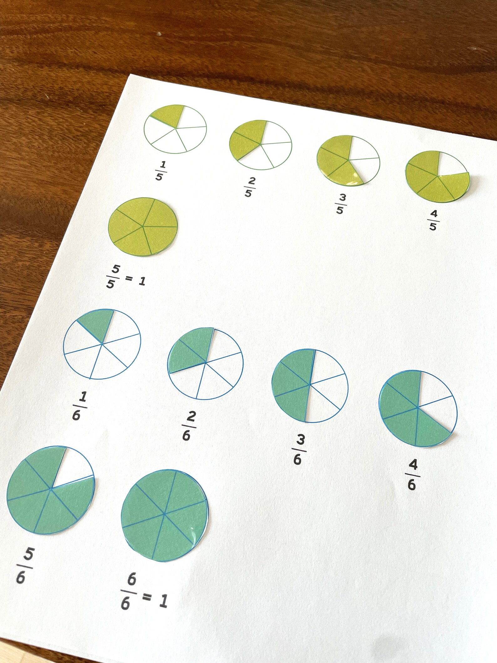Fraction Match, Fraction Find, Fraction Matching, Division Lesson ...