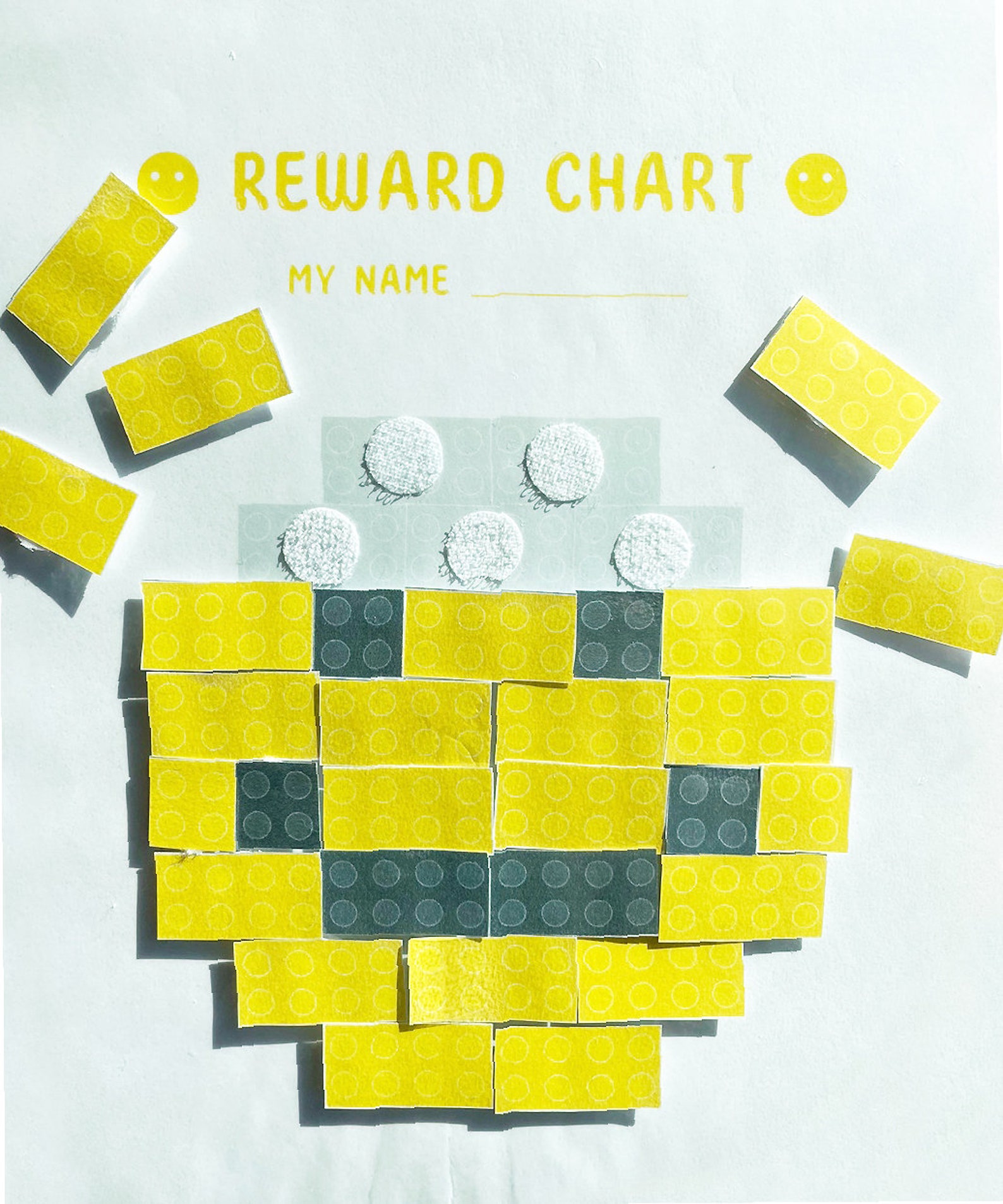 Brick Themed Reward Chart Printable Reward Chart Reusable - Etsy