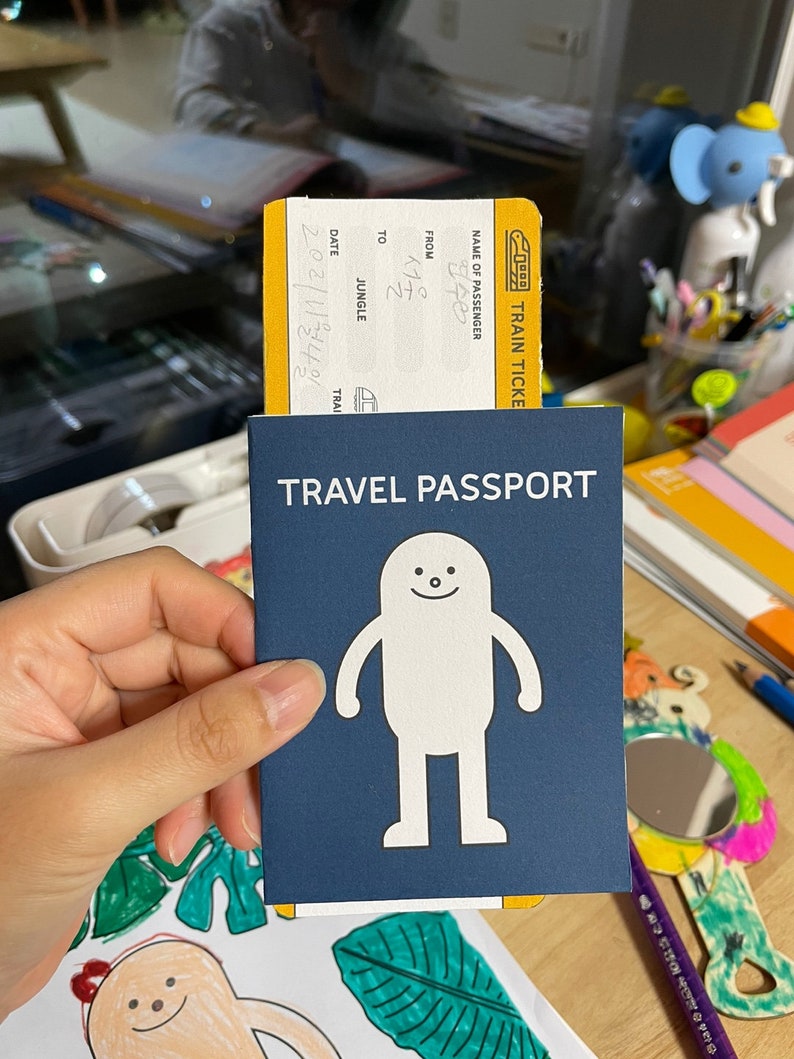 Passport Play, Printable Passport for Kids for Pretend Play Travel and ...