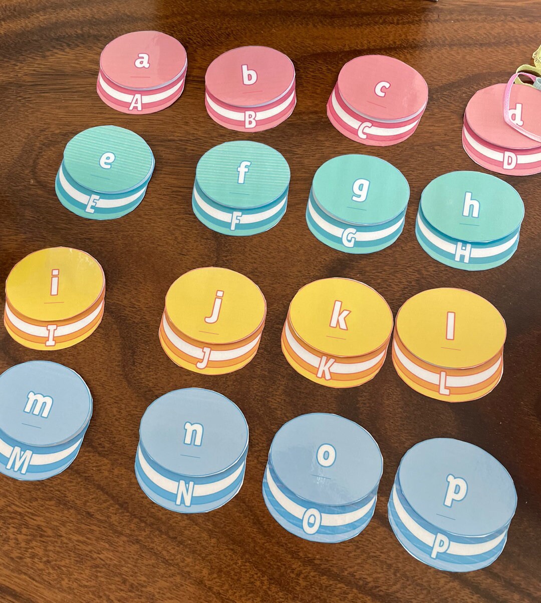 Macaron Alphabet Match, Uppercase and Lowercase Letters, Alphabet ...