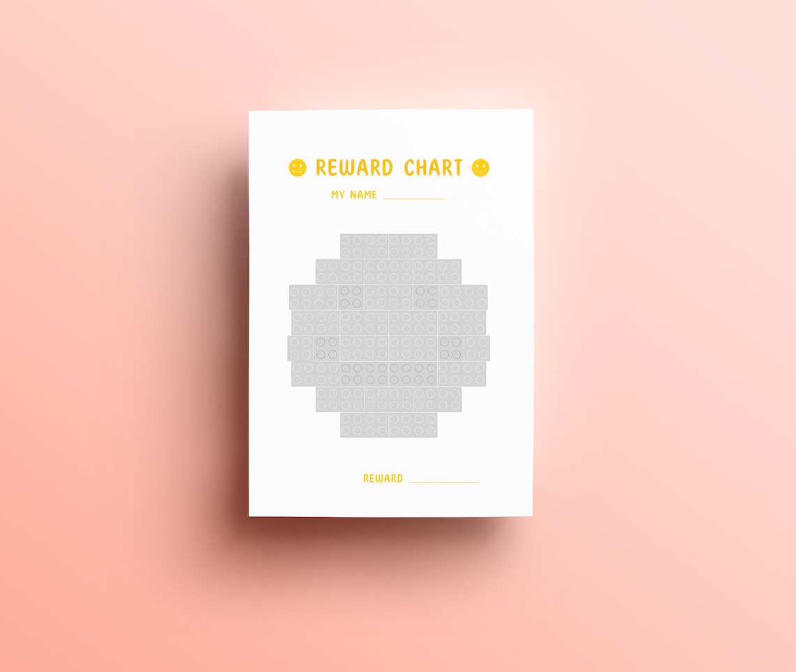 Brick Themed Reward Chart Printable Reward Chart Reusable - Etsy