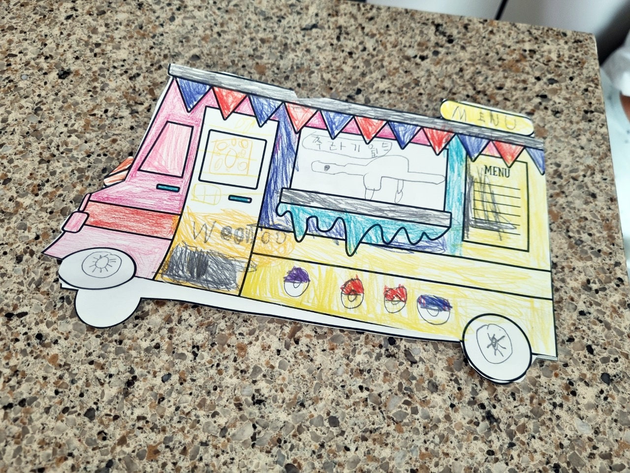 Halloween Ice Cream Truck Kids Craft Halloween Worksheet - Etsy