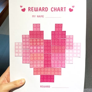 Brick Themed Reward Chart Printable Reward Chart Reusable - Etsy