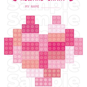 Brick Themed Reward Chart Printable Reward Chart Reusable - Etsy