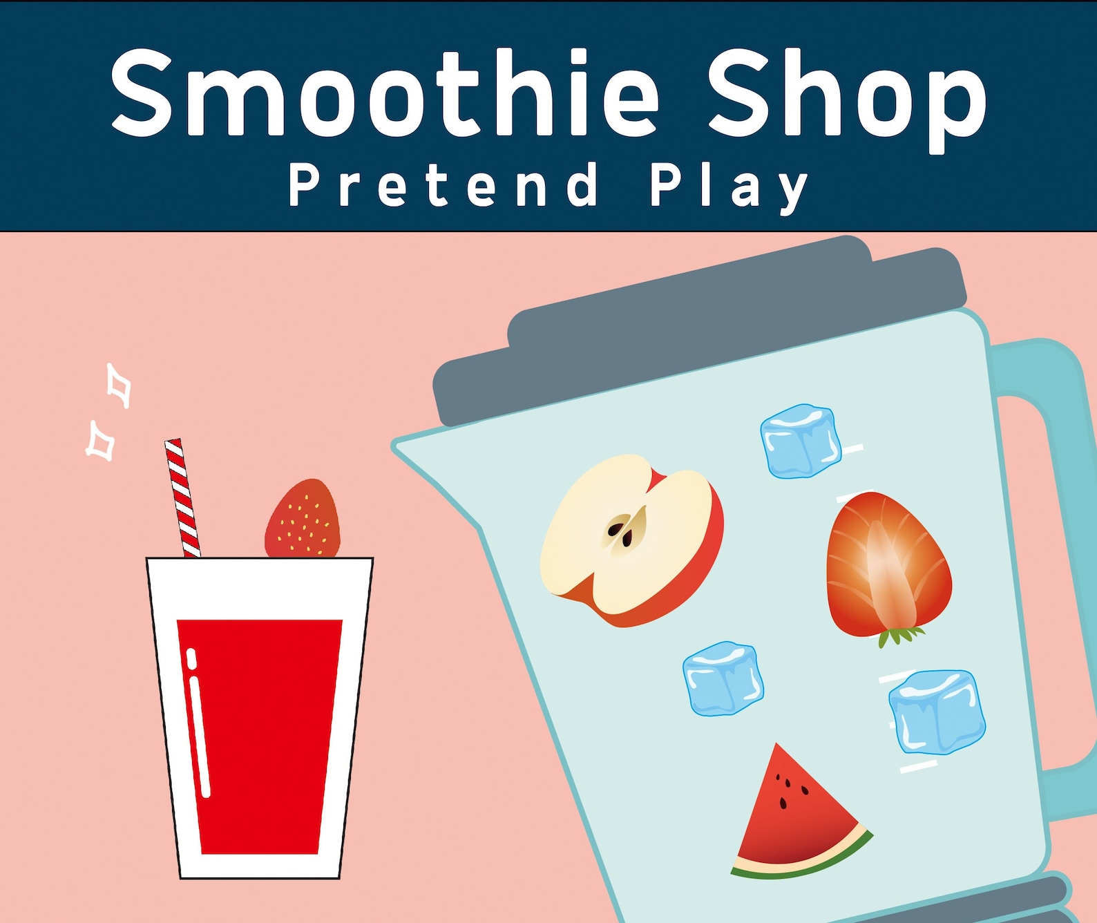 Make Smoothie, Smoothie Shop, Pretend Play, Dramatic Play, Color ...