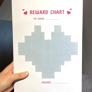 Brick Themed Reward Chart Printable Reward Chart Reusable - Etsy