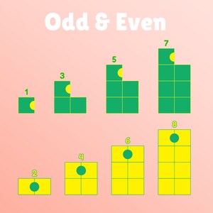 Odd and Even Numbers, Math Matching, Learning Binder, Montessori Math ...