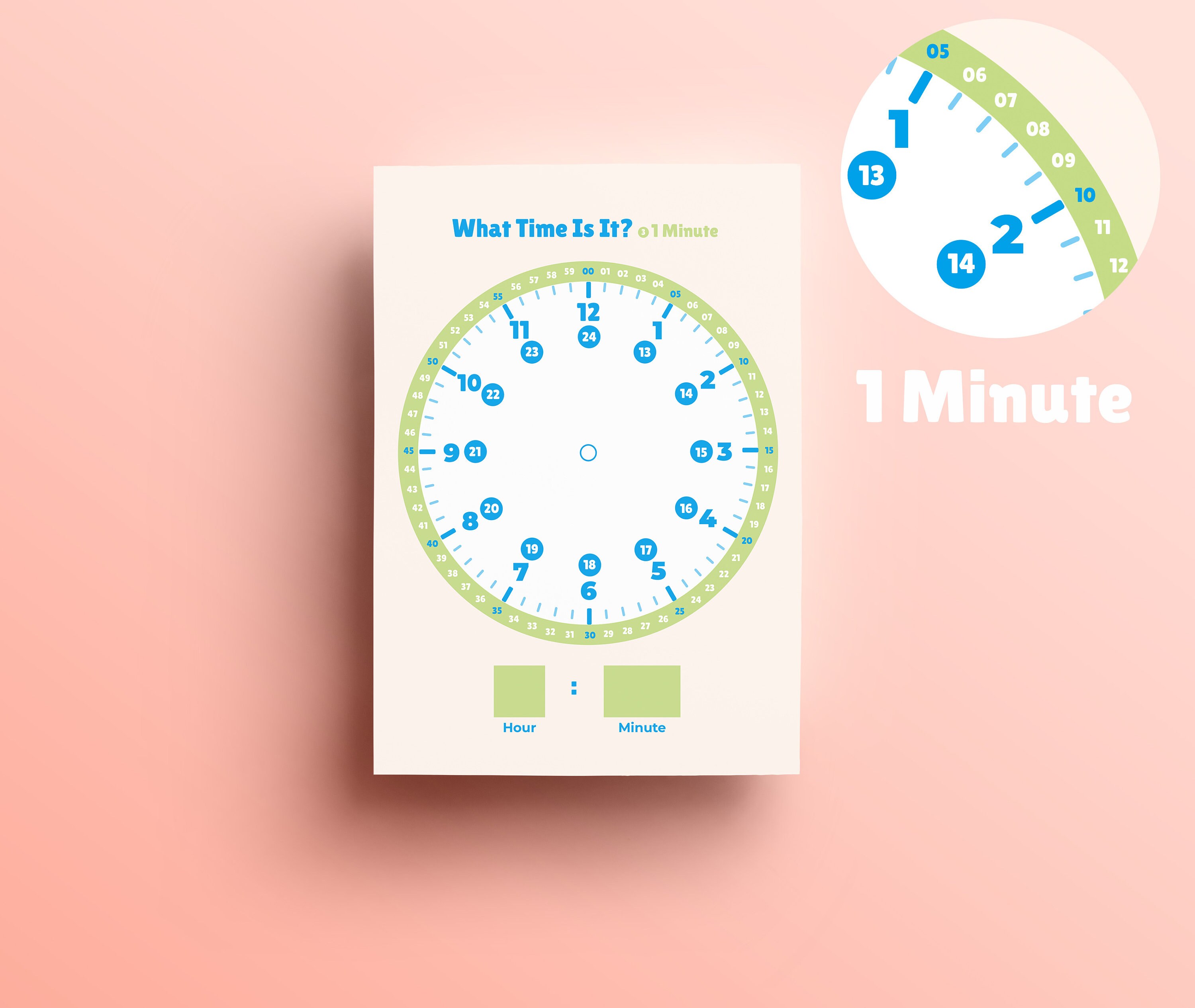 What Time is It, Learning Clock, Printable Clock, Kids Clock, Telling ...