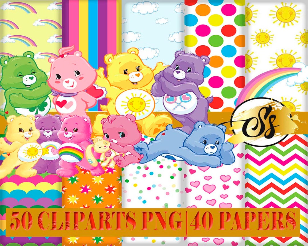 Care Bears Clipart, Care Bears PNG, Care Bears Birthday, Care Bears ...