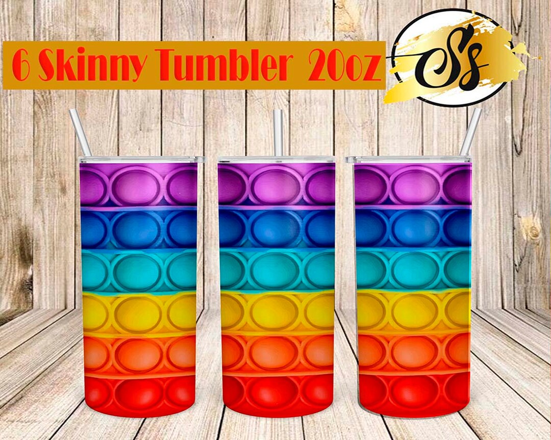 Bundle Pop It Tumbler Wrap, Poppin Tumbler Sublimation Design,20oz ...