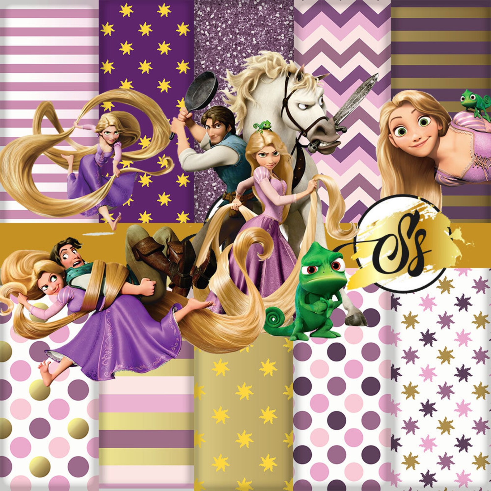 Tangled Clipart Tangled PNG Tangled Birthday Tangled - Etsy