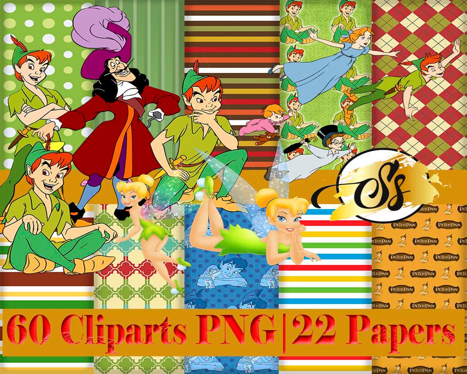 Peter Pan Clipart, Peter Pan Clipart, Peter Pan PNG, Peter Pan Birthday ...