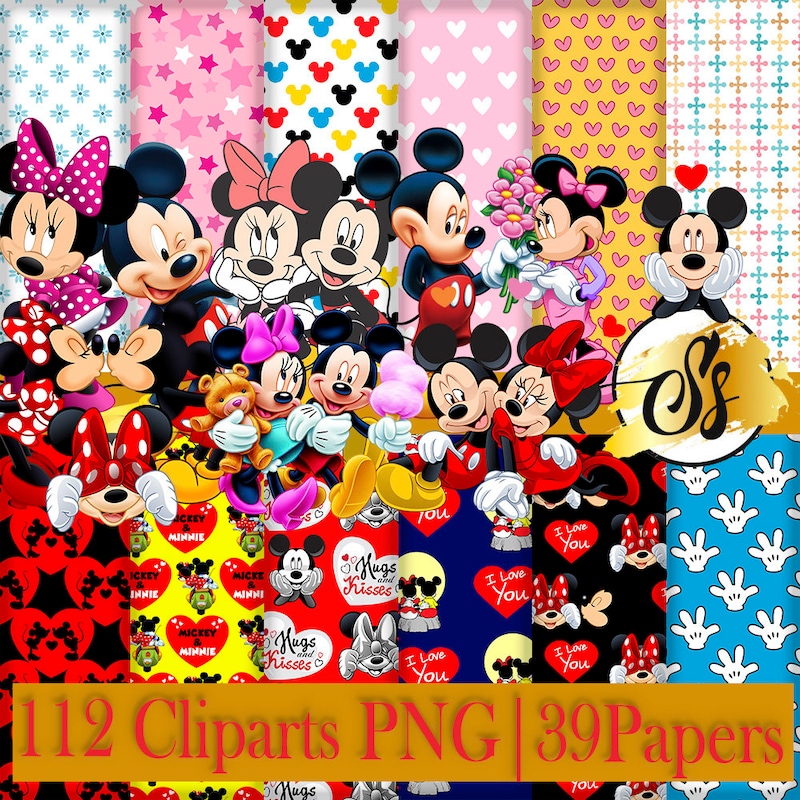 Mickey Digital Paper - Etsy