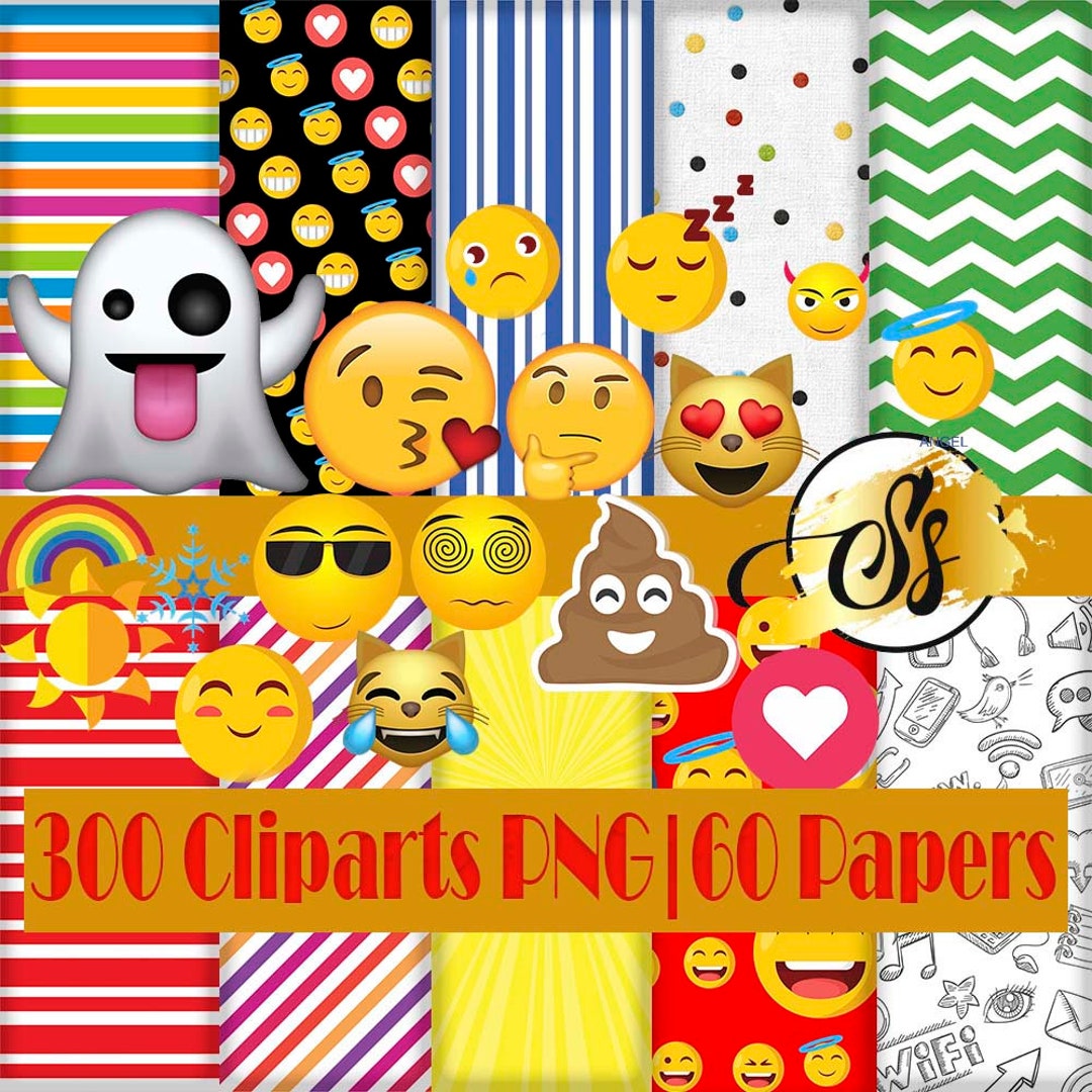 Emoji Clipart, Emoticon Clipart, Social Media Clipart, Emoji PNG ...