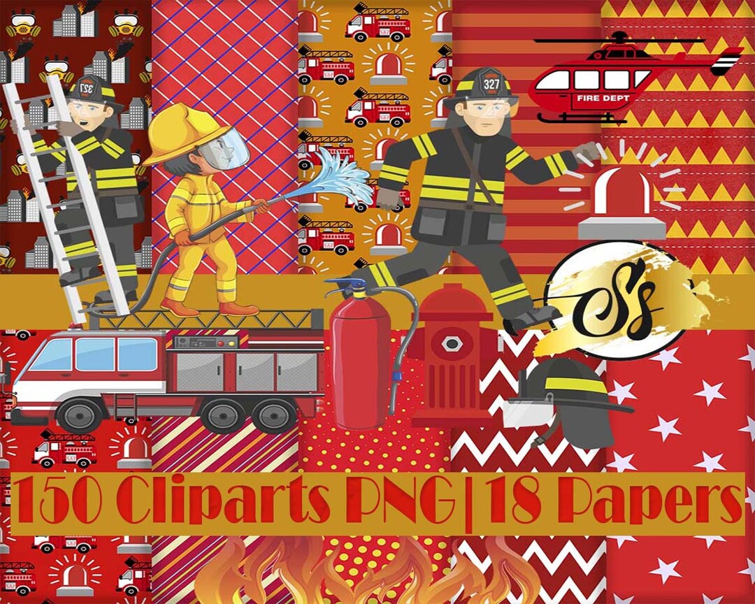 Fireman Clipart, Firehouse Clipart, Fireman PNG, Firehouse PNG, Fireman ...