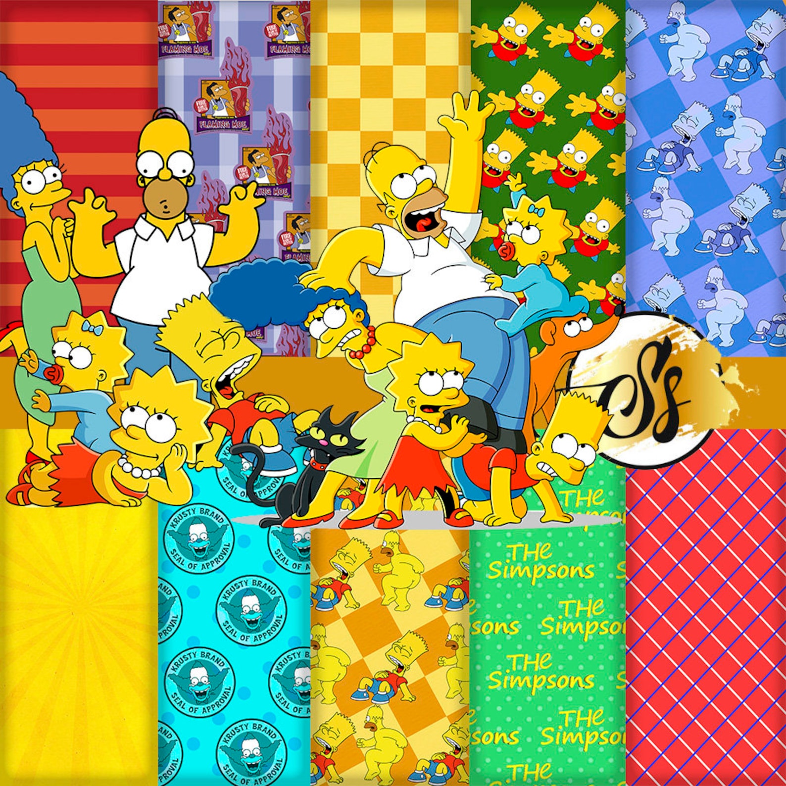Simpsons Clipart, Simpsons PNG, Simpsons Papers, Simpsons Birthday ...