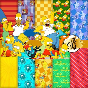 Simpsons Clipart, Simpsons PNG, Simpsons Papers, Simpsons Birthday ...