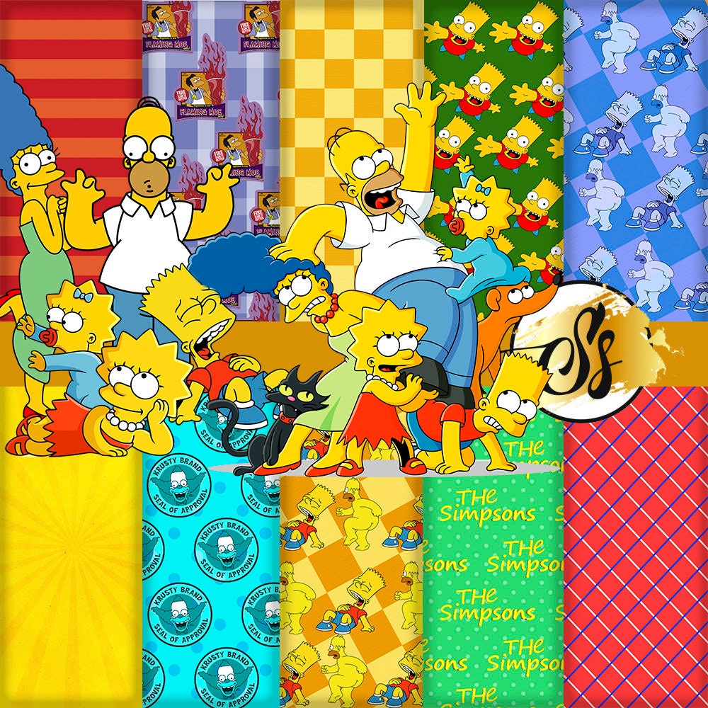 Simpsons Clipart, Simpsons PNG, Simpsons Papers, Simpsons Birthday ...