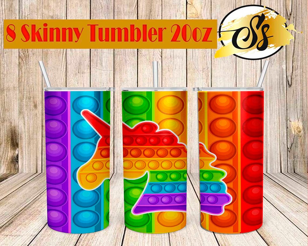 Bundle Pop It Tumbler Wrap, Poppin Tumbler Sublimation Design,20oz ...