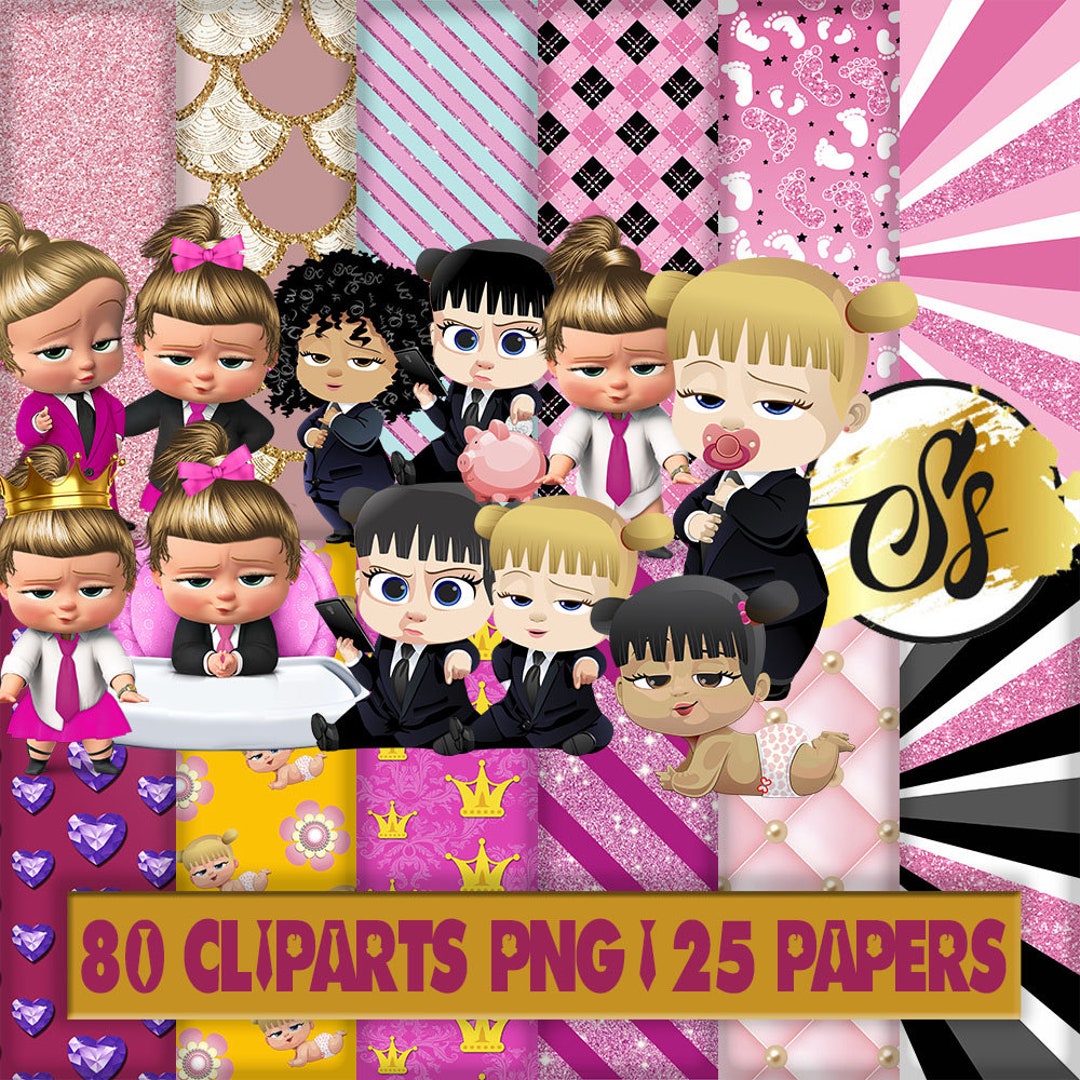 Boss Baby Girl Clipart, Boss Baby Girl PNG, Boss Baby Girl Birthday ...