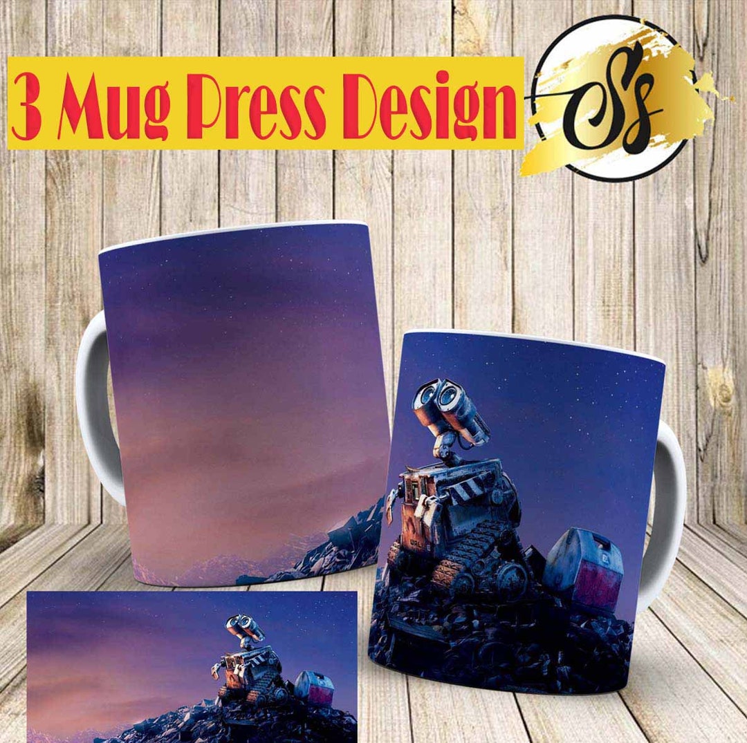 Wall-e Mug Press, Wall-e Mug Design, Wall-e Mug Press Design, Wall-e ...